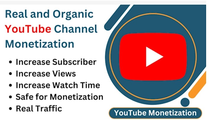 Complete youtube channel monetization and organic promotion by Waqas_mirza56 | Fiverr