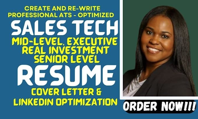 Craft expert resumes for sales tech, investment, mid level director ...