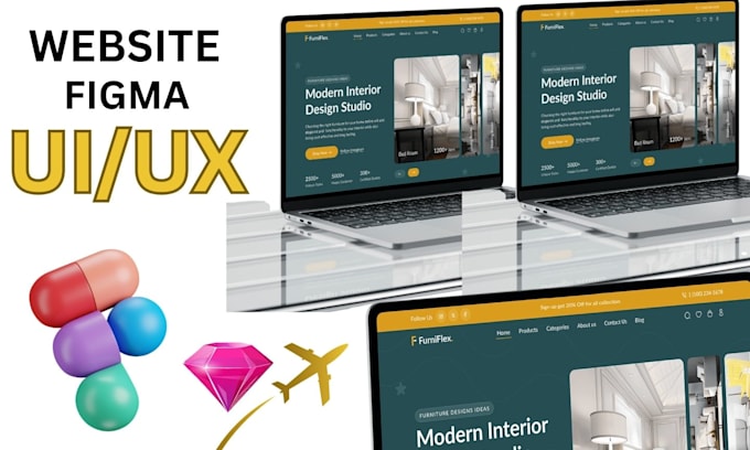 Website ui ux design, figma mobile app ui ux, ui ux design in figma by ...