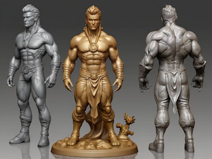 Sculpt 3d action figure,3d toy, figurines, 3d statue, 3d model stl for printing by Atharvapro ...