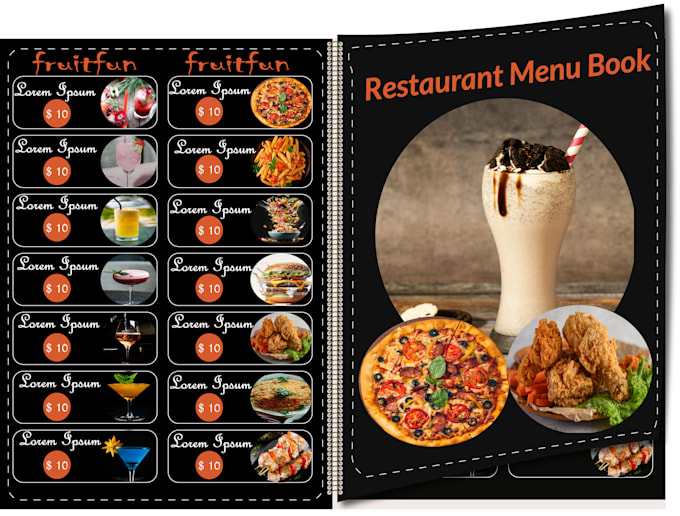 Design attractive food menu, restaurant menu, and food flyer by Mdbokulhossa214 | Fiverr