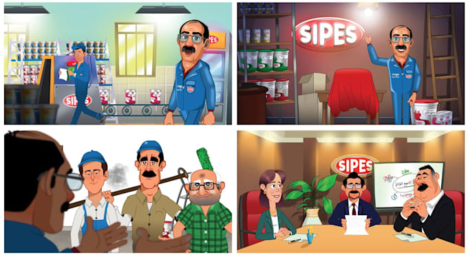 Create high quality cutout 2d animations by Mina_n_mehanni | Fiverr