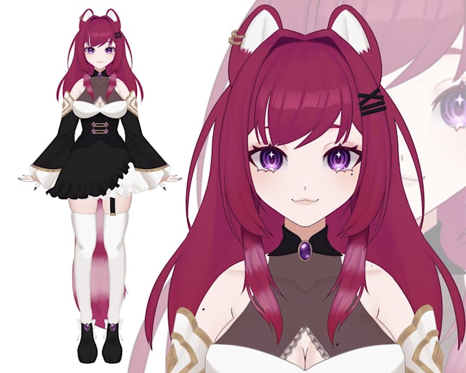 Draw and rig live2d vtuber model live2d rigging vtube studio prpr live ...