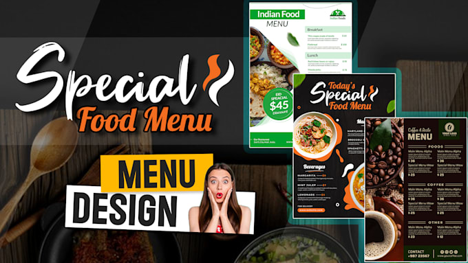Create an amazing food menu, restaurant and any other menu design by ...