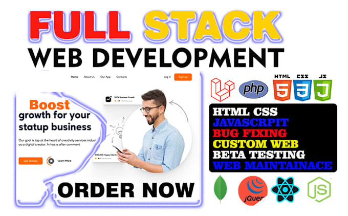 Build Custom Full Stack Web Development For You In Php Laravel Html And Django By Menarttech0