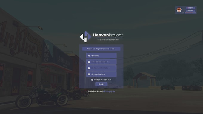 Create any ragemp frontend for you by Eldardautovic | Fiverr