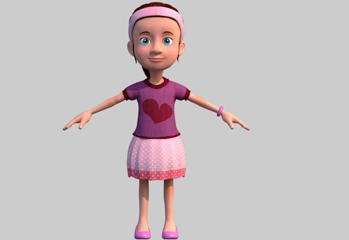 Stylized 3d character model,chibi model,realistic,uv map,retopology ...
