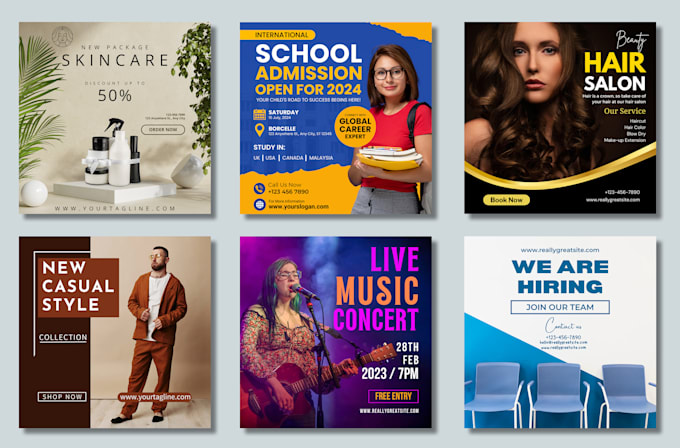 Design pro social media post ads pdfs and canva templates by Niknith ...