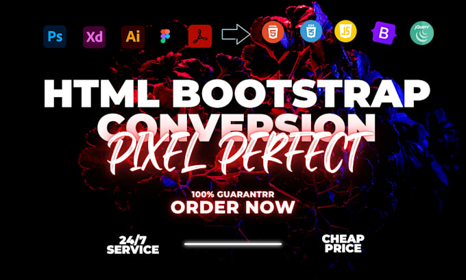 Convert figma to html css bootstrap, react js, next js by Kazi_sifat07 | Fiverr