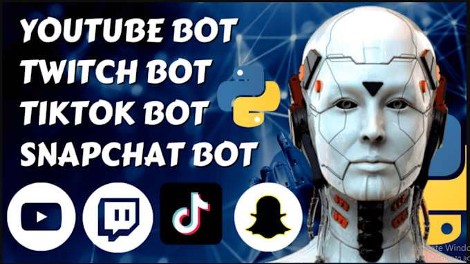 Develop automated tiktok live streaming bot , youtube, twitch ... Develop automated tiktok live streaming bot , youtube, twitch ...