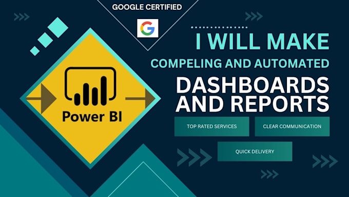 Create interactive power bi dashboards and reports by M_hurrairah | Fiverr