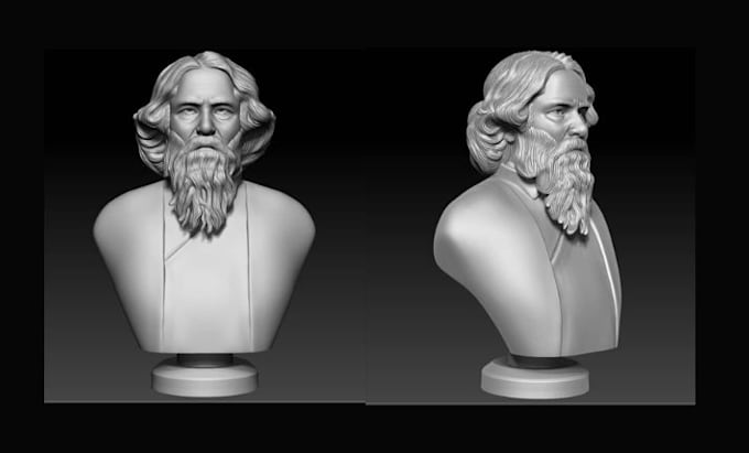 3d bust model character model head model topology edge flow anatomical ...