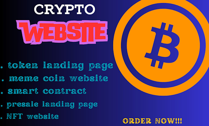 Create crypto token website, memecoin or presale website by Sammyblaq12 ...