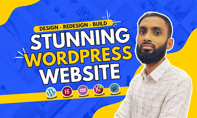 Design redesign, development, revamp responsive wordpress website with elementor by Cmskamran ...
