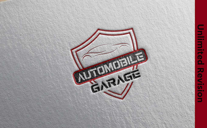 Design 3d hand drawn automobile garage logo with mockup by Halid_bode ...