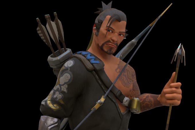 Texture 3d hand painted, modular ue5 3d character, polygons 3d model ...