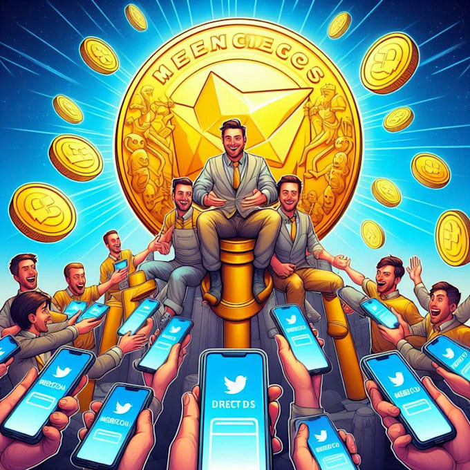 Mention, hype and tag your solana memecoin project on twitter post by ...