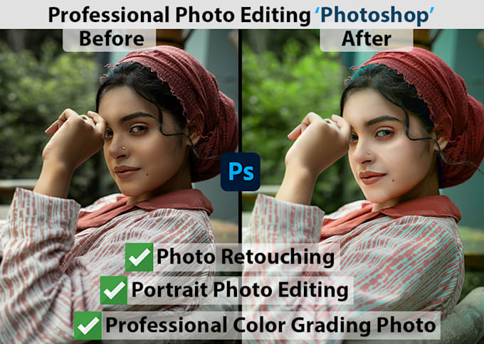 Professional portrait retouching and photo color grading in photoshop by Mdlimon_69 | Fiverr