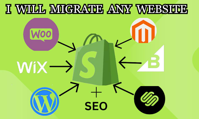 Migrate wix, woo, squarespace, bigcommerce to shopify store by Williams_kizz1 | Fiverr