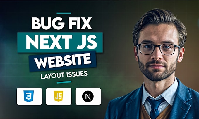 Do next js bug fixing, website layout bugs, and problems by Khawaja ...