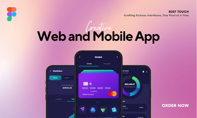 Do modern figma ui ux design for website dashboards landing pages and mobile app by B3st_touch ...