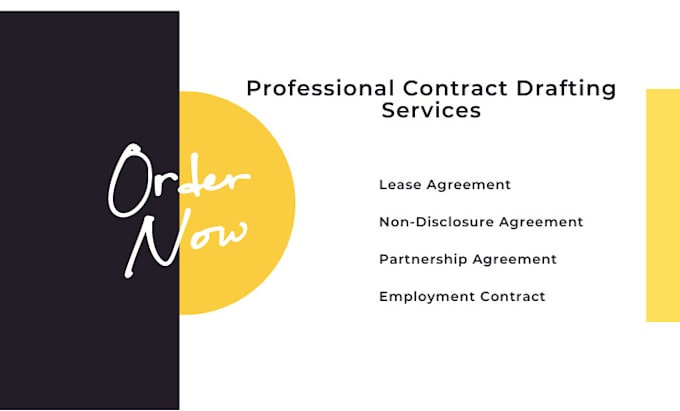 Draft contracts and legal document services by Tejal_2000 | Fiverr