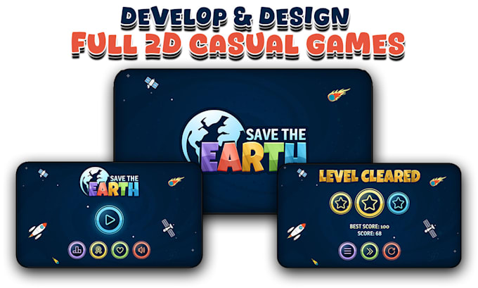 Develop 2d games in unity for mobile, pc and web by Anumartist | Fiverr