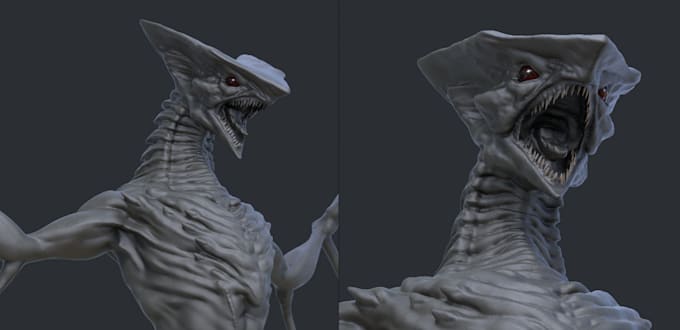 Convert 2d image to 3dsculpture in zbrush, 3d humanoid stl file for ...