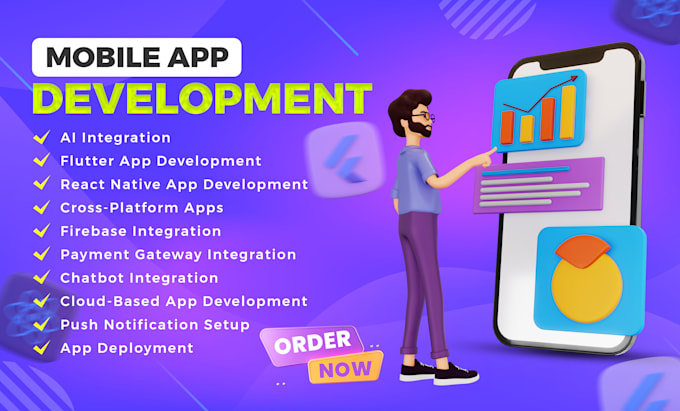 Do mobile app development, ios apps, android apps, pwa using flutter by Thewebconcept | Fiverr