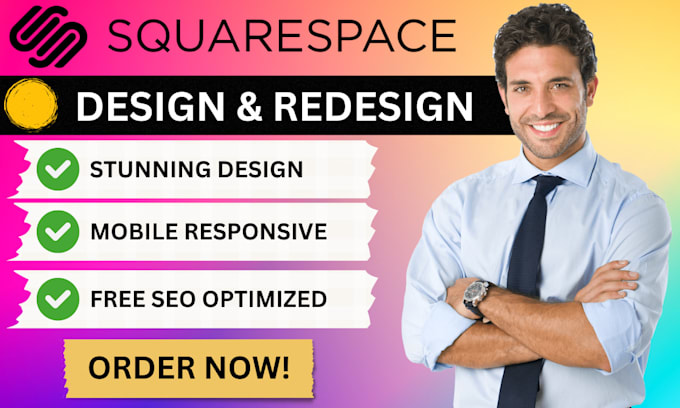 Create squarespace website design squarespace redesign by Devofus | Fiverr
