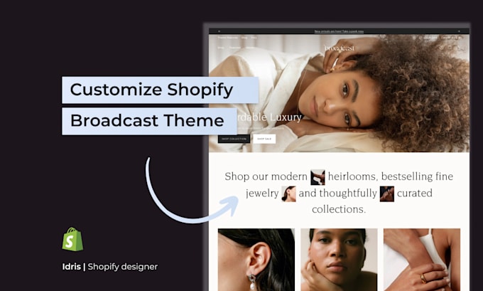 Setup and customize shopify broadcast theme by Html_wizard | Fiverr