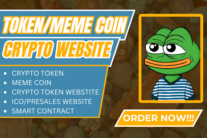 Create crypto landing page website, solana token ico website, memecoin website by Lattric_webs ...