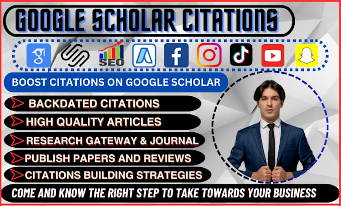 Increase google scholar citations, promote research citation by Mickey ...