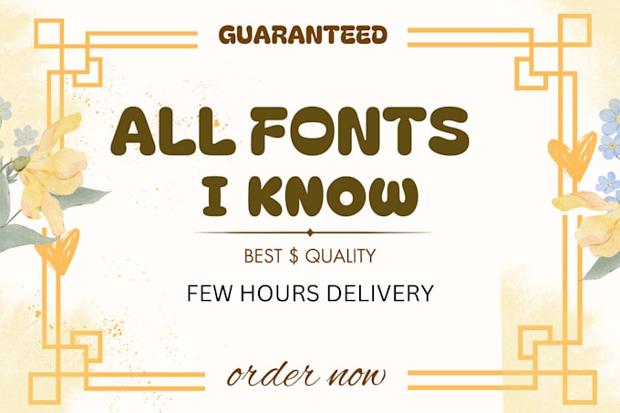 Identify custom font, font design, logo font by Azourmina | Fiverr