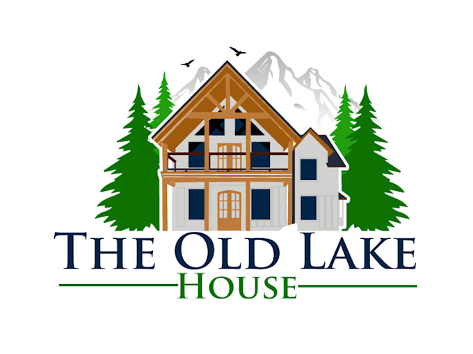 Create a contemporary lake house logo that is instantly recognizable by ...