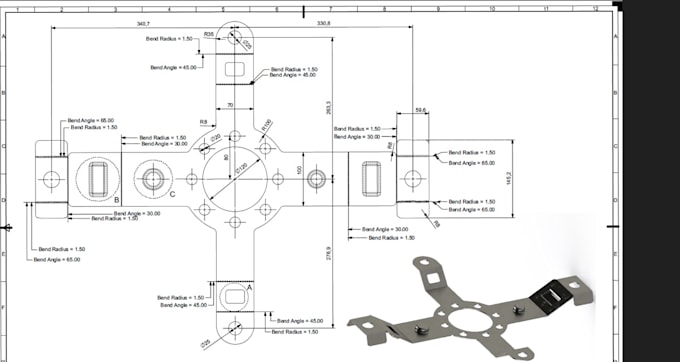 Professional 2d parts and assembly dwg services by Saad860 | Fiverr
