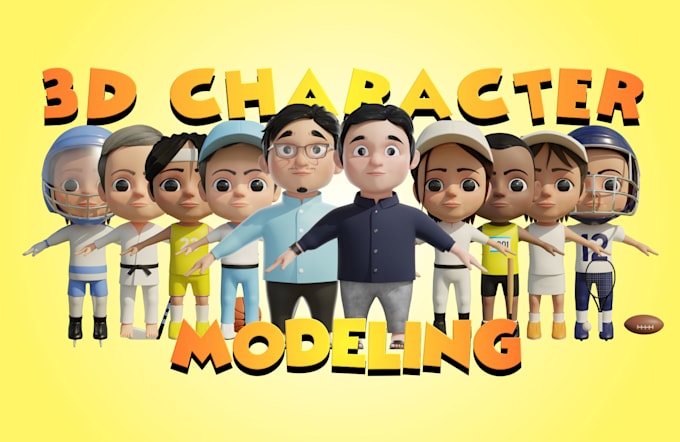 Create 3d character using blender by Naufalrezki904 | Fiverr
