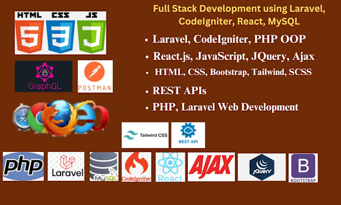 Do Full Stack Development Using Php Laravel Codeigniter Framework Mysql React By Mohammed