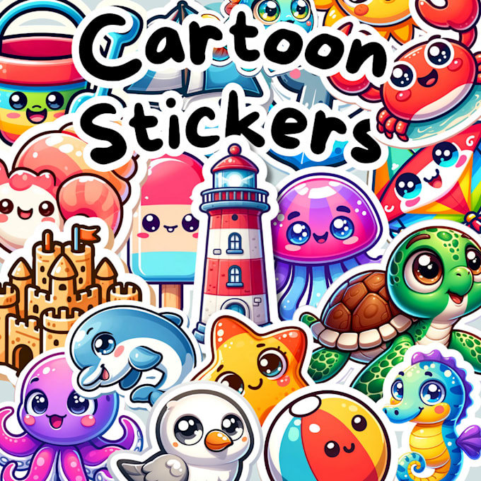 Create custom cartoon stickers by Ryanjshenton | Fiverr