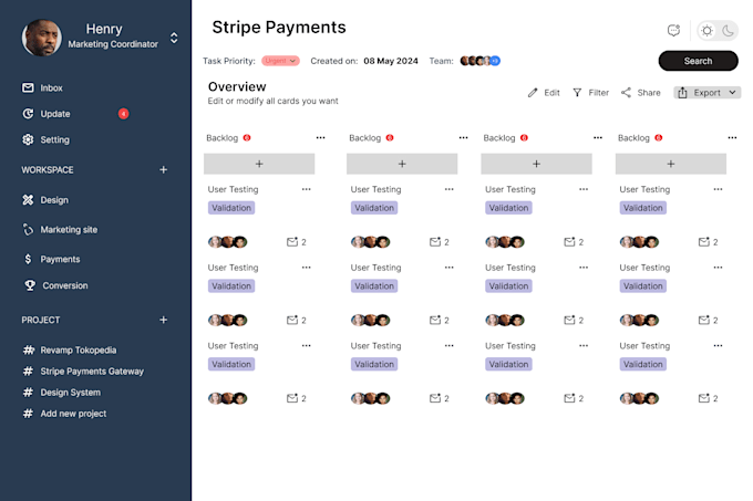 Do best dashboard,website, mob app ui ux design on figma by Aleeza_ibrahim | Fiverr
