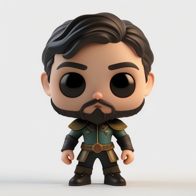 Create stylized 3d funko pop model, 3d model, printable toy for stl 3d ...