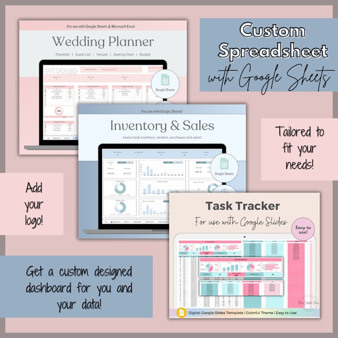 Create a custom google sheets spreadsheet by Nicncc | Fiverr