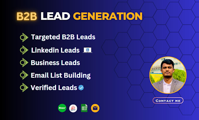 Do targeted b2b lead, linkedin leads and list building by Lead_reza | Fiverr