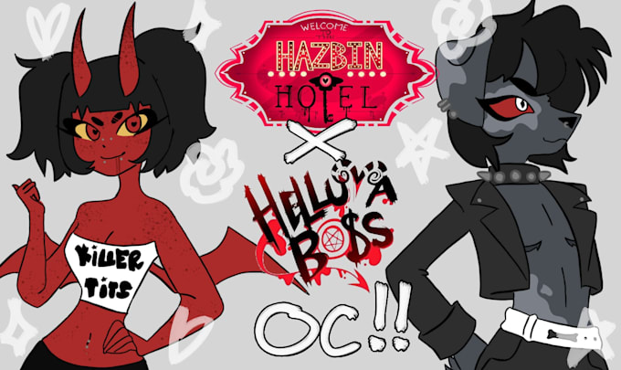 Draw ur hellaverse oc by Lemkartt_ | Fiverr