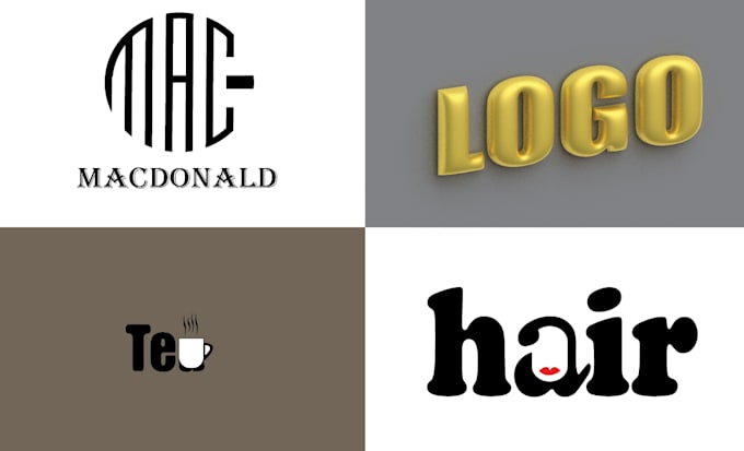 Design modern wordmark lettermark and timeless logo by Radiadilbar | Fiverr