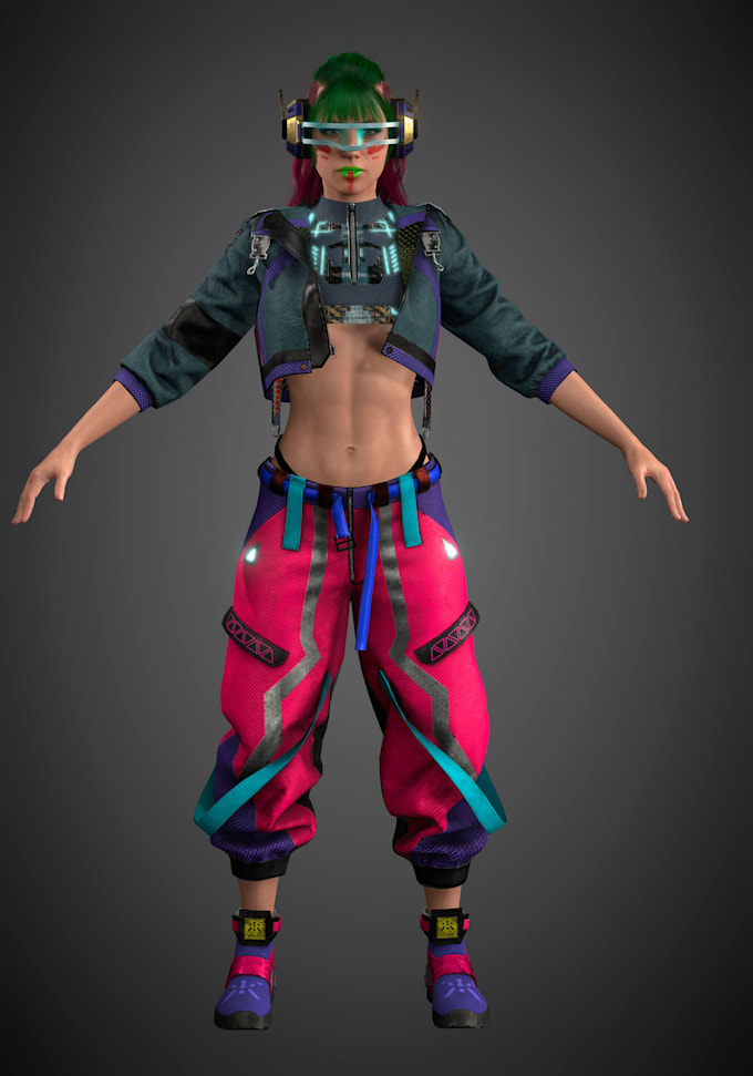 Human 3d model, vr ar low poly model, anime model, ue5, game character ...