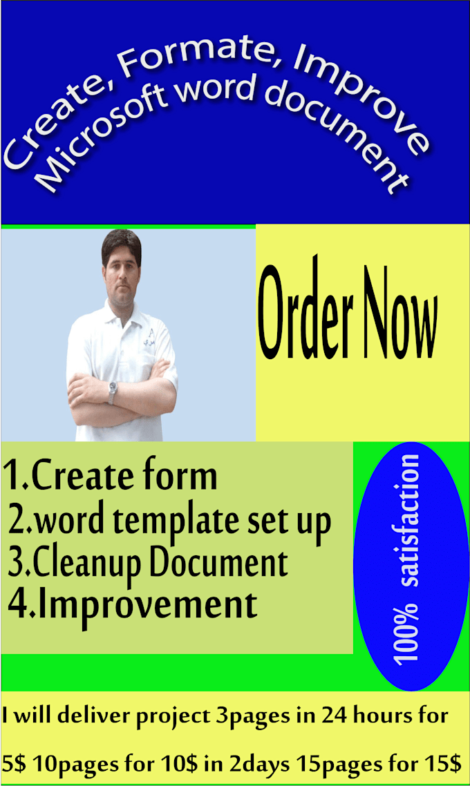 Format, design, edit, create and fix microsoft ms word document by ...