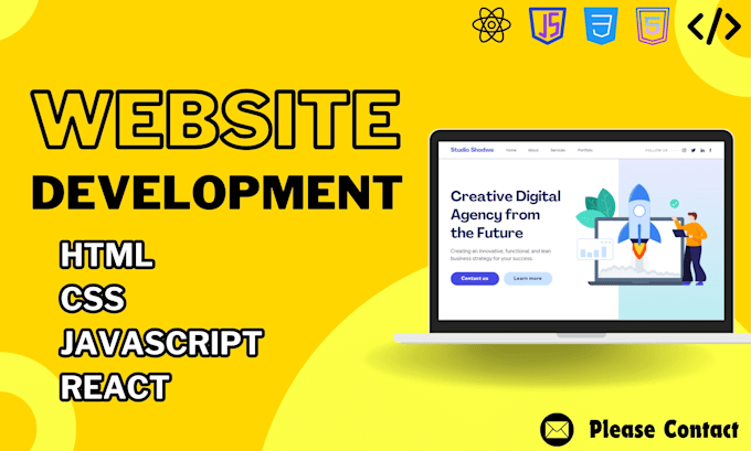 Be Your Front End Web Developer With Html Css Javascript Bootstrap By Faizanwebdev Fiverr