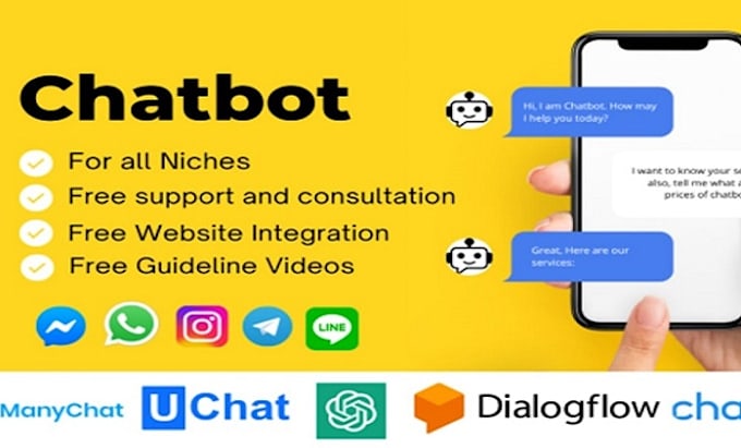 Create telegram chatbot, setup whatsapp chatbot, ai chatbot, bot dev by ...