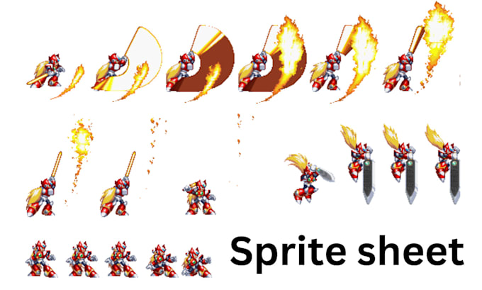Draw pixel art sprite sheet animation, fighting sprite sheet, battle sprite by Iseoluwaowoeye8 ...